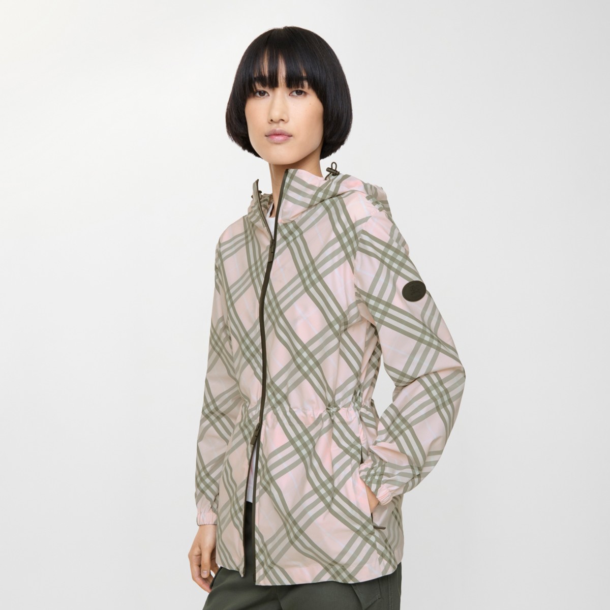 BURBERRY Check Whitstable Hooded Jacket